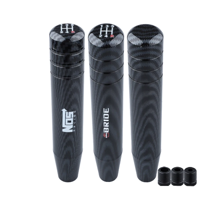 18cm Universal JDM Accessories Carbon Fiber Style Shifter Stick Lever ...