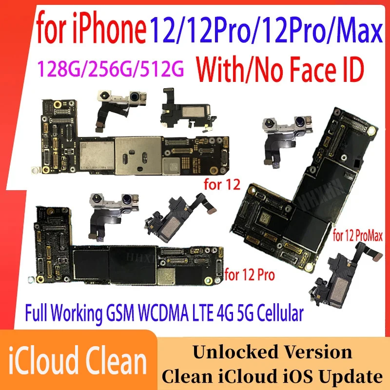 Fully Tested Motherboard for iPhone 12 Pro Max 64g 128g 256g Unlcoked ...