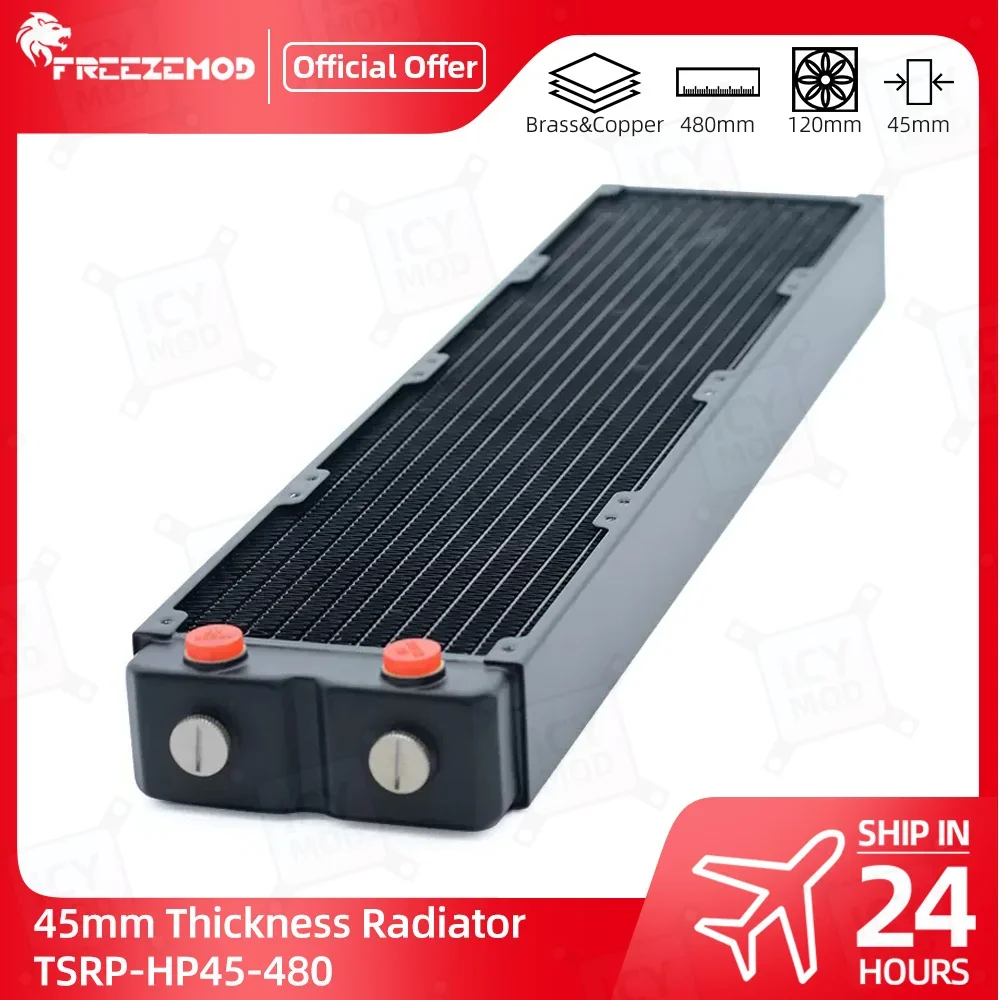 FREEZEMOD-Copper-Radiator-for-PC-Water-Cooler-dissipador-de-calor-dupla ...