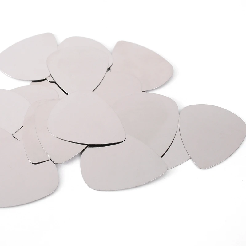 50Pcs-Guitar-Picks-Plectrum-0-3Mm-Stainless-Steel-Metal-Electric-Guitar ...