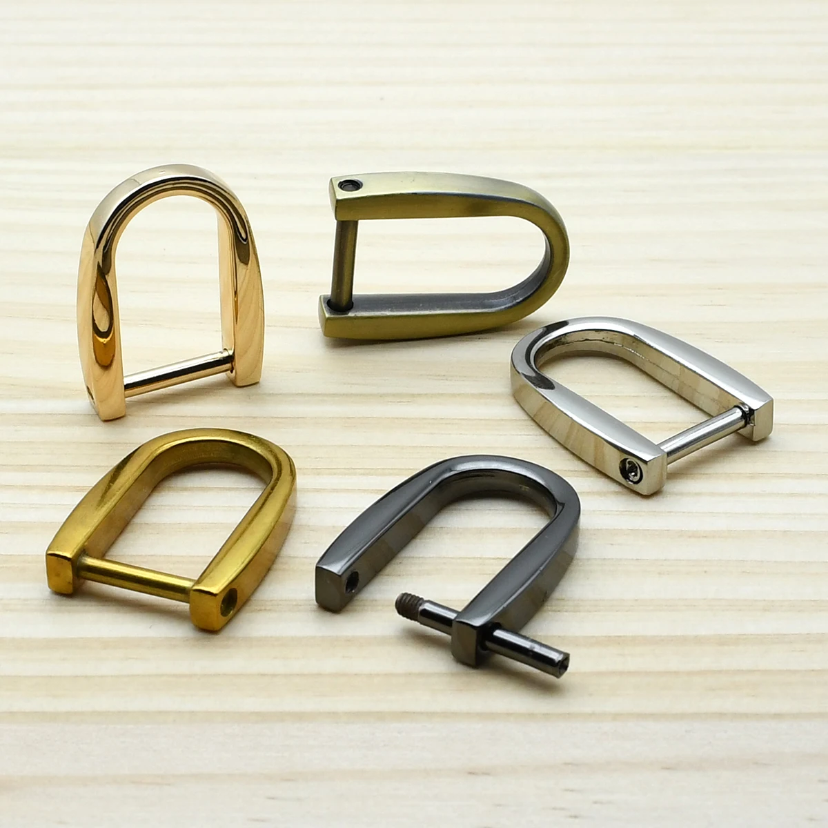 1 Pieces Metal D Ring Buckle Detachable Dee Ring for Leather Craft Bag ...