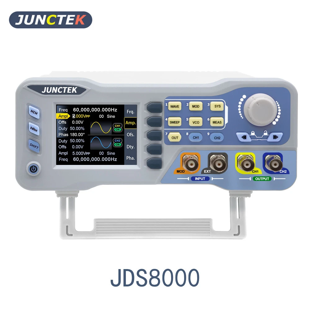 JUNCTEK JDS8060 8080 Dual Channel Function Arbitrary Waveform Signal ...