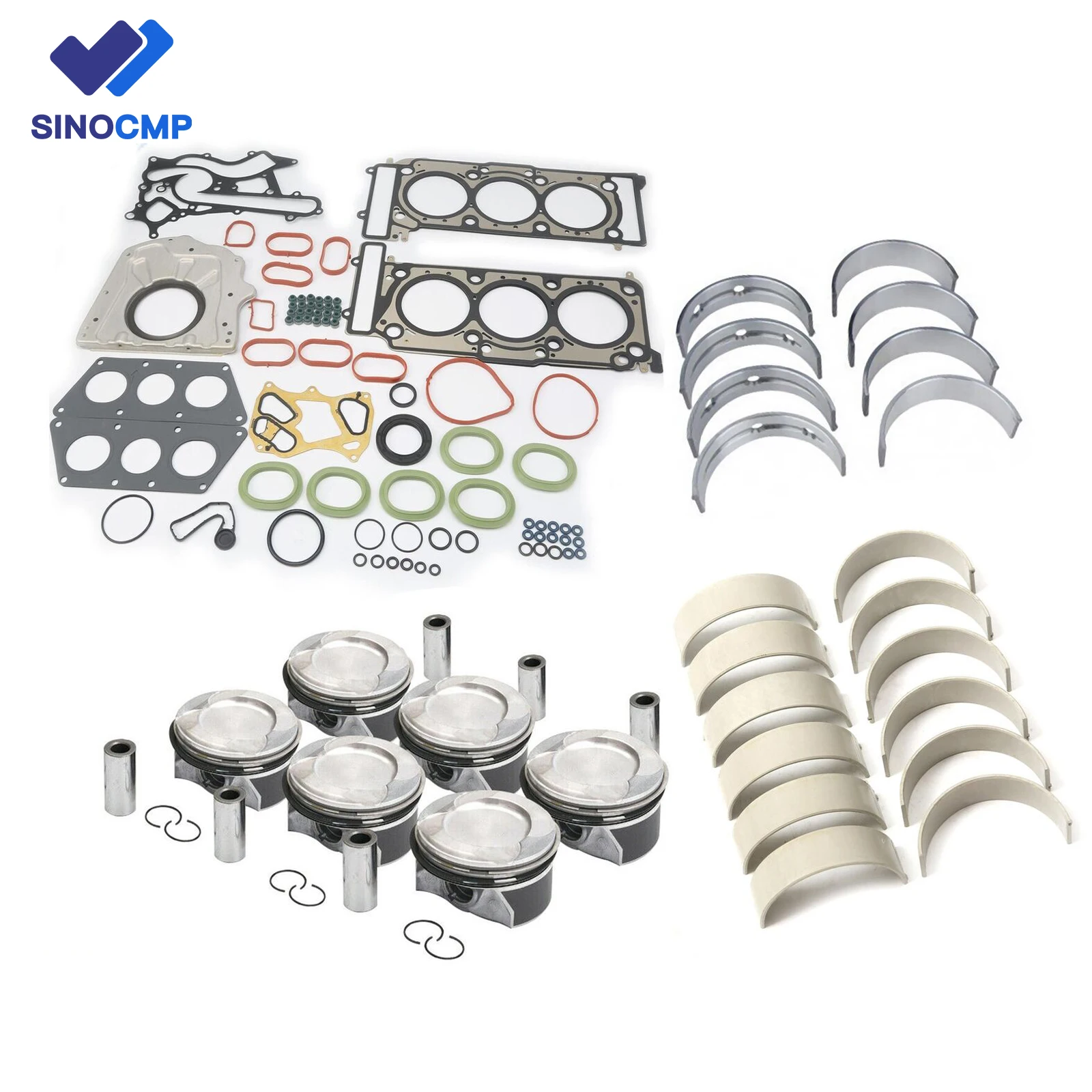 M276-Engine-Pistons-Bearings-Gasket-Overhaul-Rebuild-Kit-27603002-24 ...