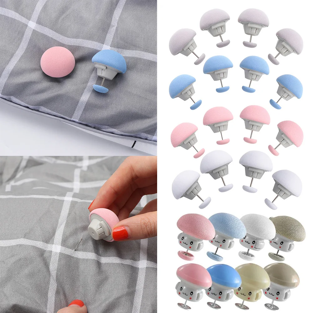 4-8-10PCS-Mushroom-Blankets-Fastener-Clip-Non-slip-Duvet-Quilt-Cover ...