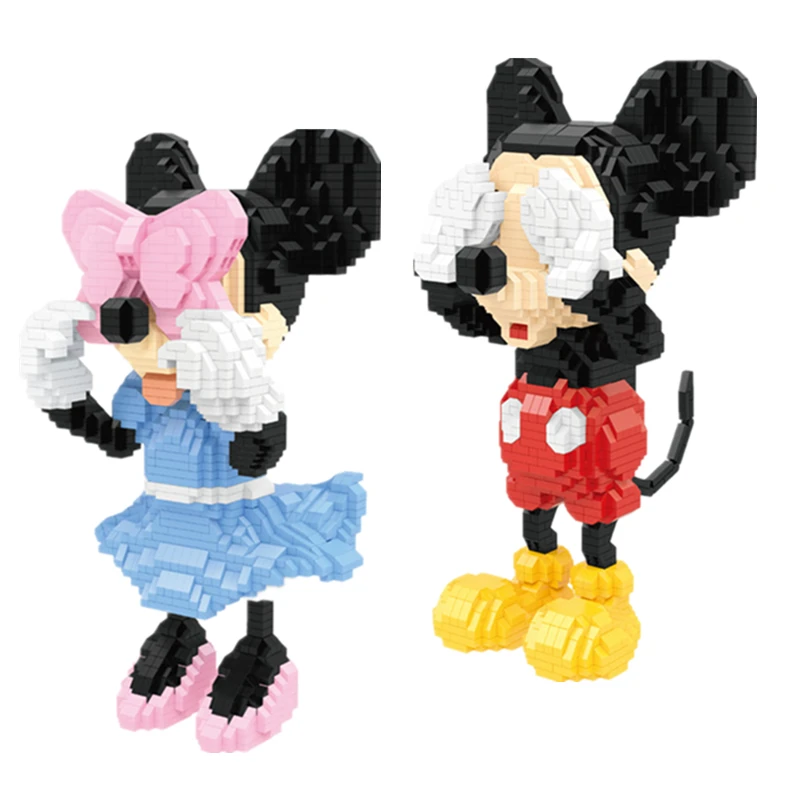 Disneyle-Minnie-Building-Blocks-Blindfolded-Mickey-Modeling-Creative ...