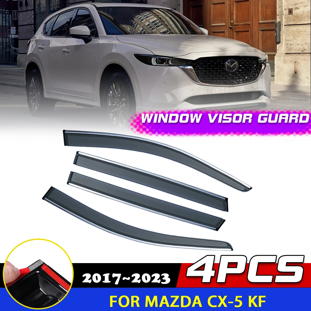Windows Visor for Mazda CX-5 CX5 KF 2017~2023 2022 2021 Door Smoke ...