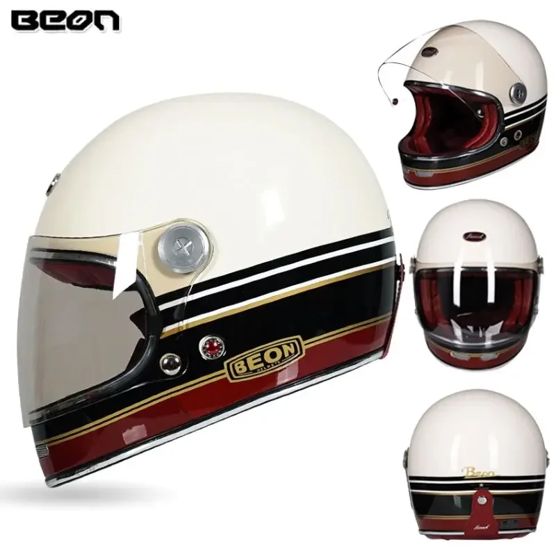 BEON Full Face Motorcycle Helmet Men Women Biker Helmet Lightweight ...