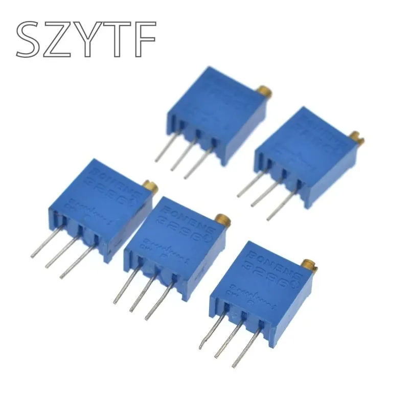 10PCS 3296 potentiometer Kit High Precision 3296W Variable Resistor ...