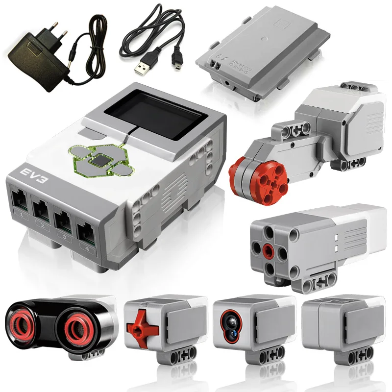 NEW-Electronics-Building-Blocks-Parts-Fit-For-Bricks-Robot-EV3-45544 ...