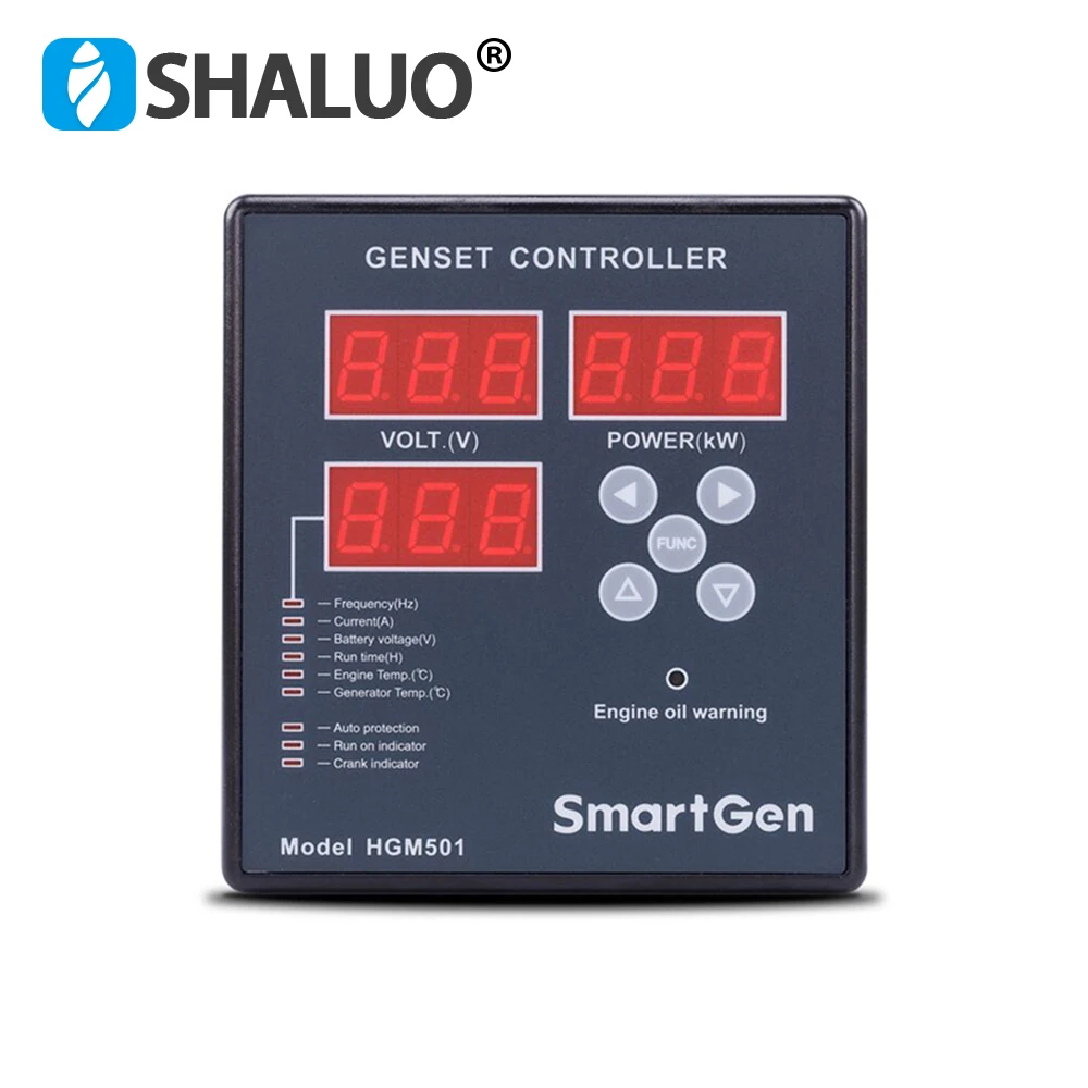 SmartGen HGM501 Start Stop Genset Controller Module Diesel Gasoline Generator LED Digital Dsplay ...