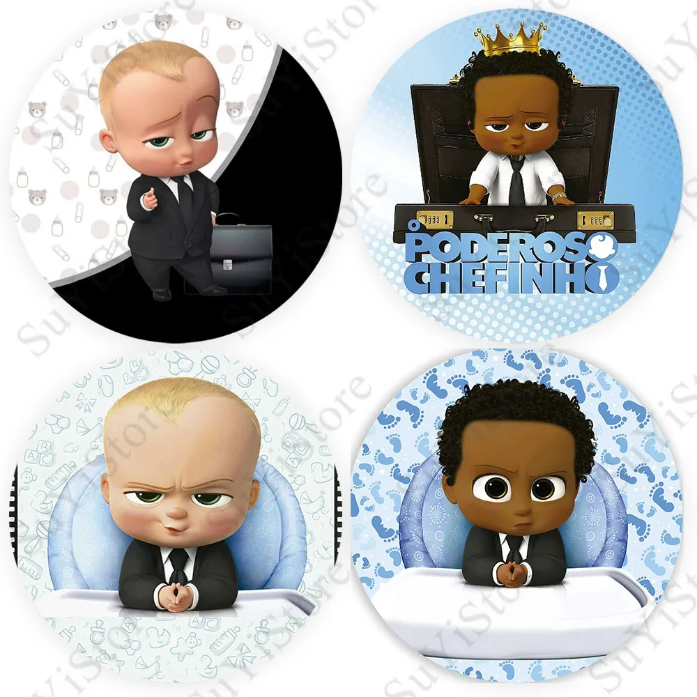 Baby-Boss-Round-Photography-Backdrop-Boys-Birthday-Party-Decoration ...