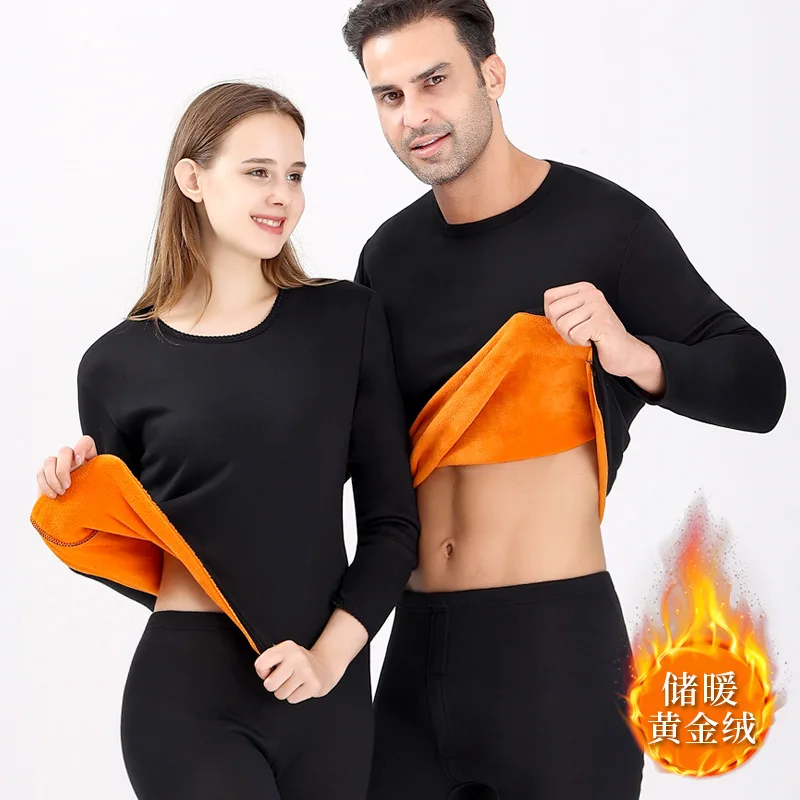 Thermal Underwear Set/autumn Clothes + Trousers Plus Velvet Thickening ...