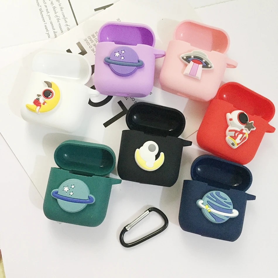 Silicone-Cases-For-Xiaomi-Redmi-Buds-3-Cases-Cartoon-astronaut-Planet ...