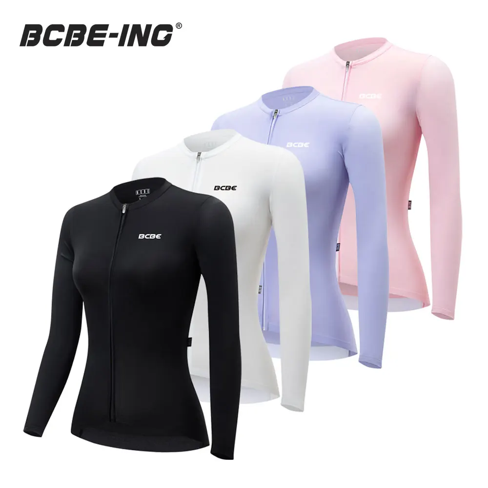 BCBE-ING Jersey de ciclismo para mujer, manga larga, alta elasticidad ...