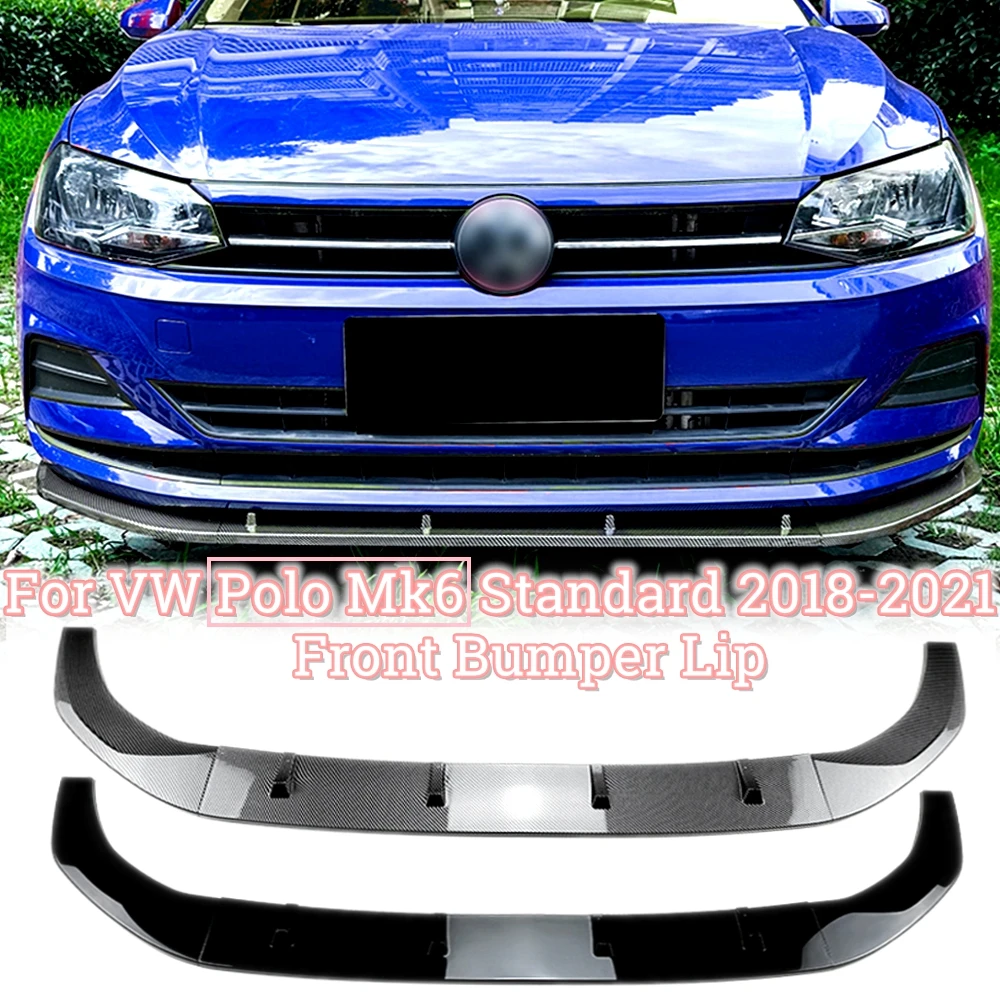 Car-Front-Bumper-Spoiler-Lip-For-Volkswagen-VW-Polo-MK6-Virtus-2018 ...