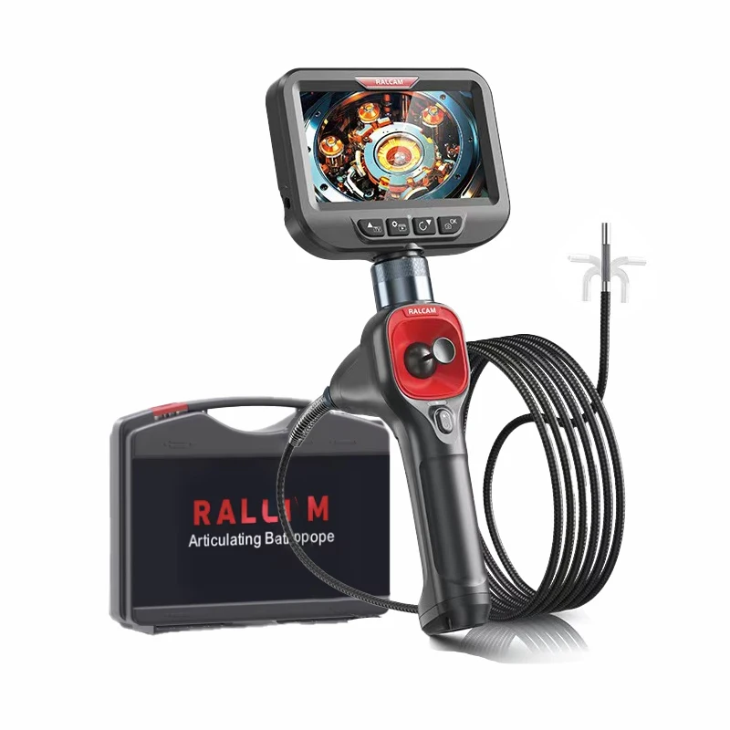 360° Joystick Articulating Borescope 6.2mm 4 Ways 1m 2m 3m 5m wires IPS ...