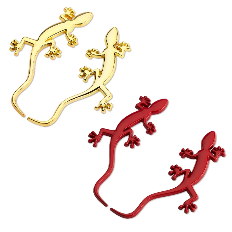 2Pcs 3D Metal Gecko Lizard Emblem Car Stickers For Audi Quattro A1 A3 ...
