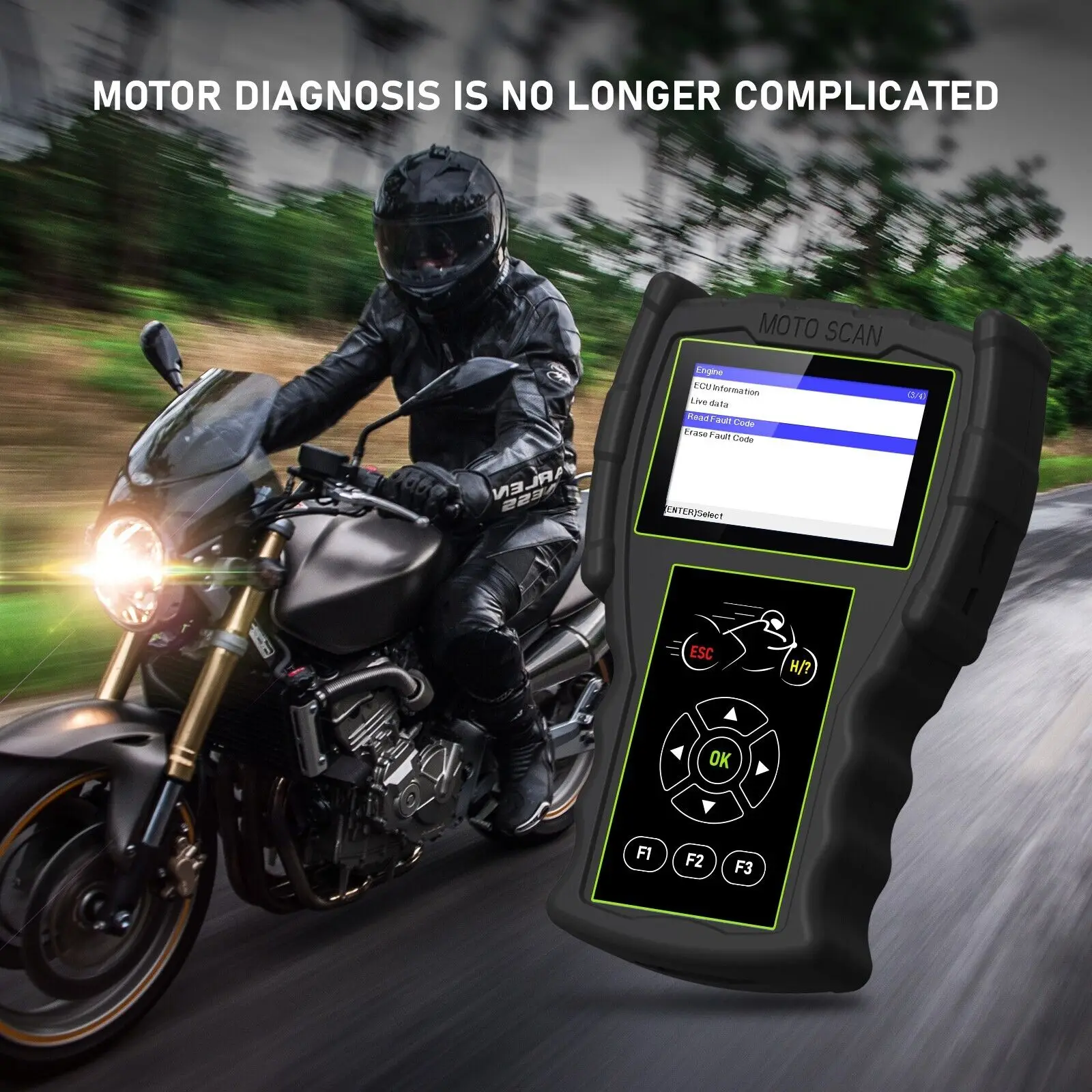 JDiag M100 Pro Motorcycle Diagnostic Scanner