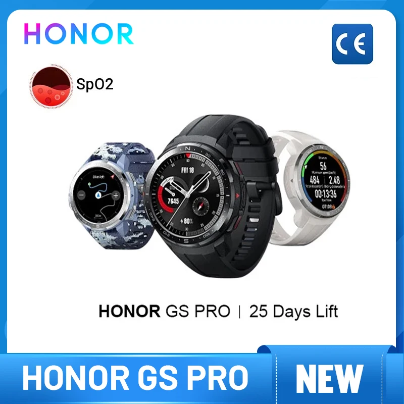 Honor Watch Gs Pro Original Smart Watch Global/cn Version Amoled Spo2 ...