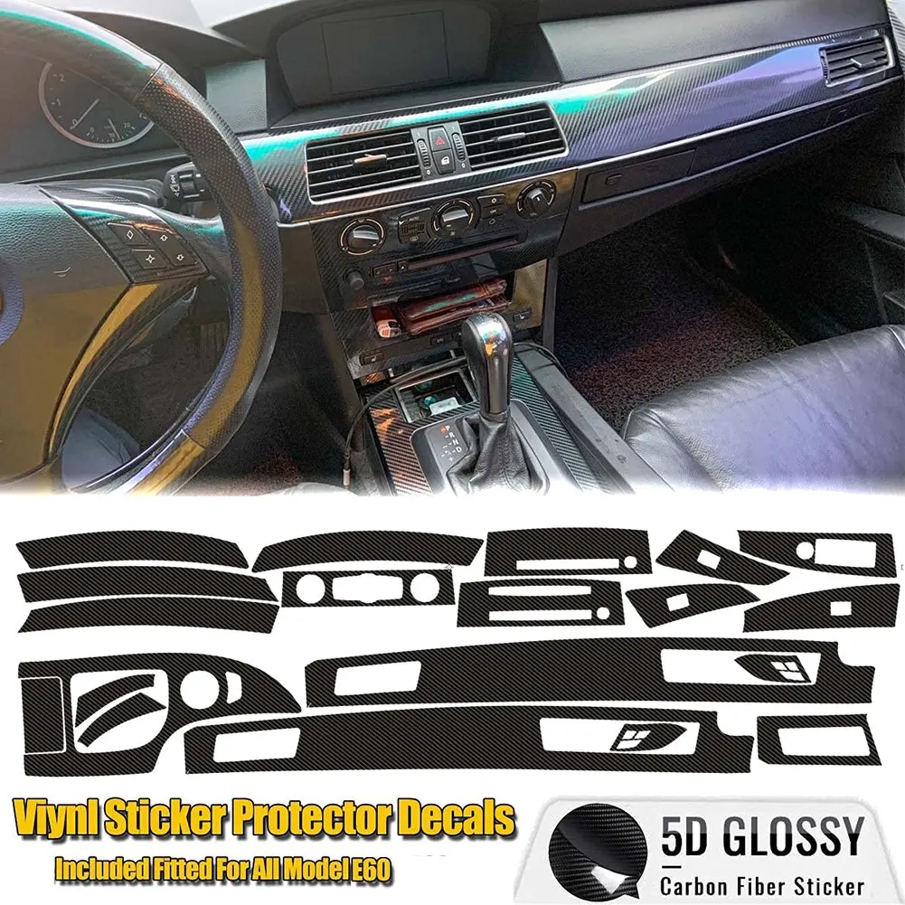 Car-Interior-Trim-Protective-Film-Decoration-5D-Carbon-Fiber-Vinyl ...