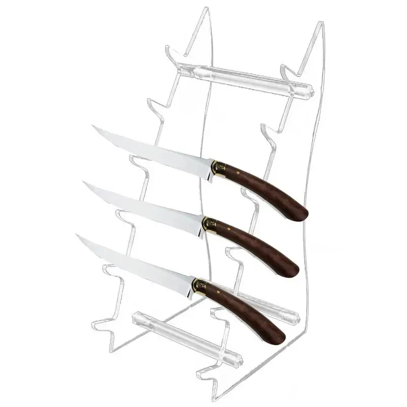 Transparent-Display-Stand-Birthday-Gift-Acrylic-Knives-Holder-Smooth ...