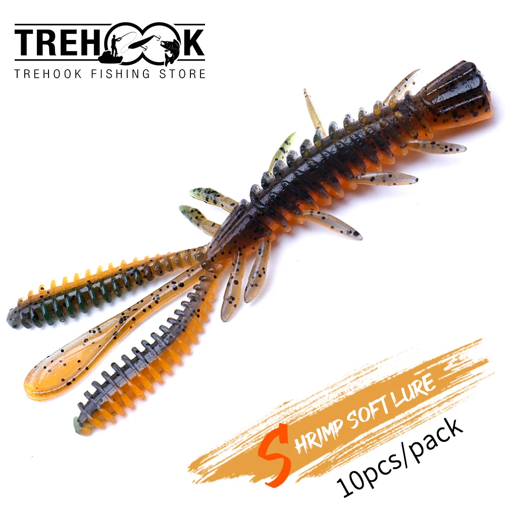 TREHOOK-5-6-7cm-Plastic-Soft-Lure-For-Pike-Trout-Bass-10pcs-Mix-Colors ...