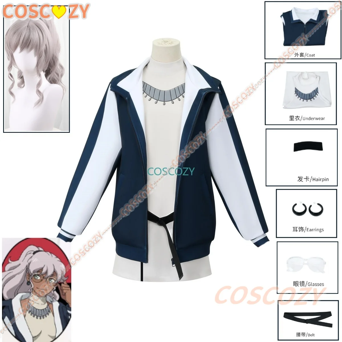 Naomi-Ortman-Cosplay-Costume-Wig-Anime-Metallic-Rouge-Uniform-Jacket ...