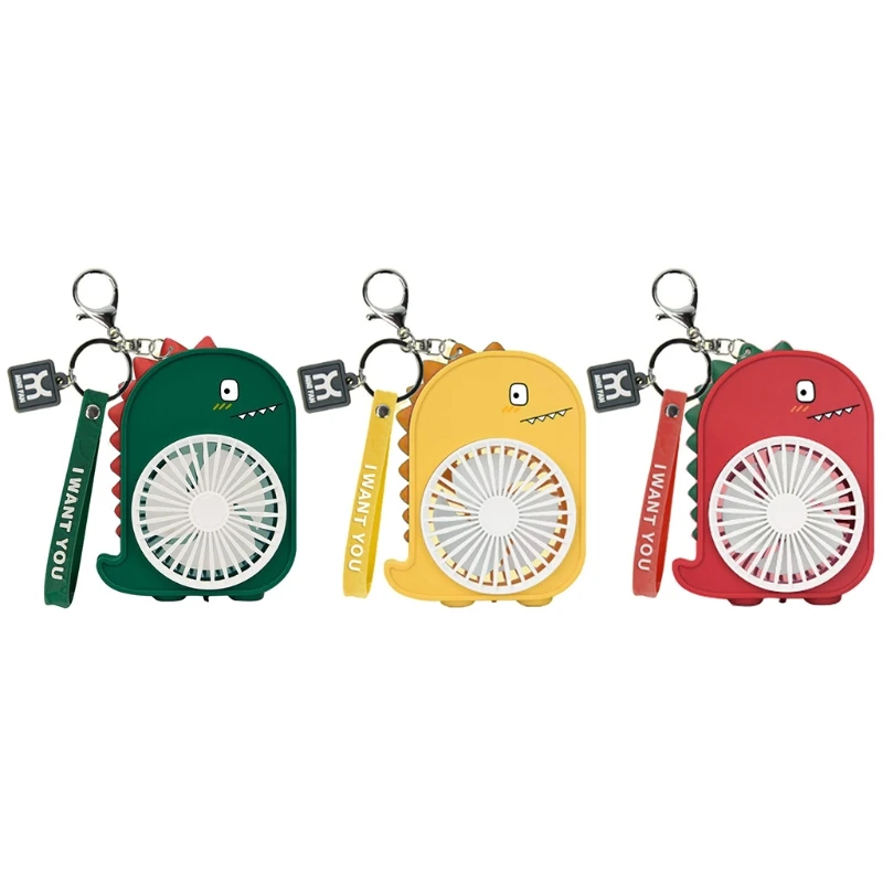 Cartoon Dinosaur Portable USB Charging Fan for Children Students ...
