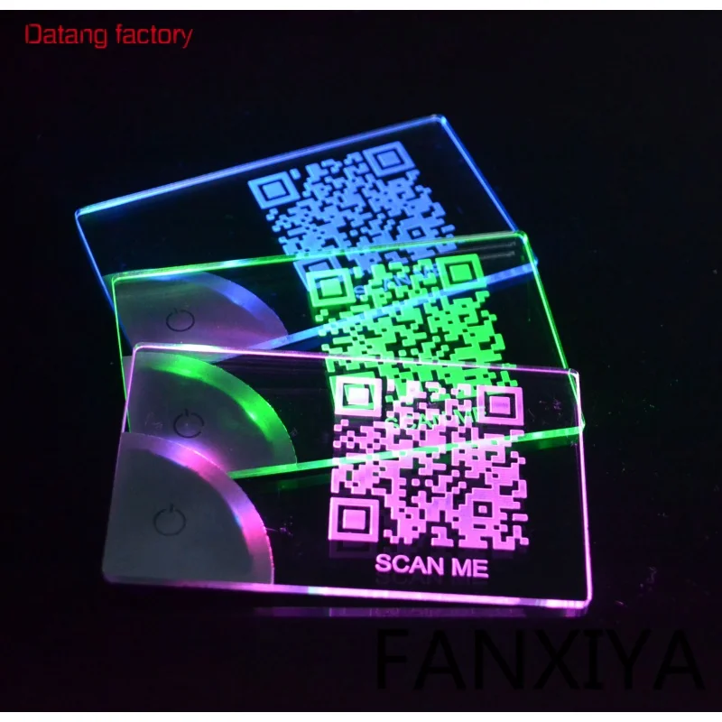 New-Product-Flashing-Glowing-Led-Customized-Light-Up-Name-Card ...