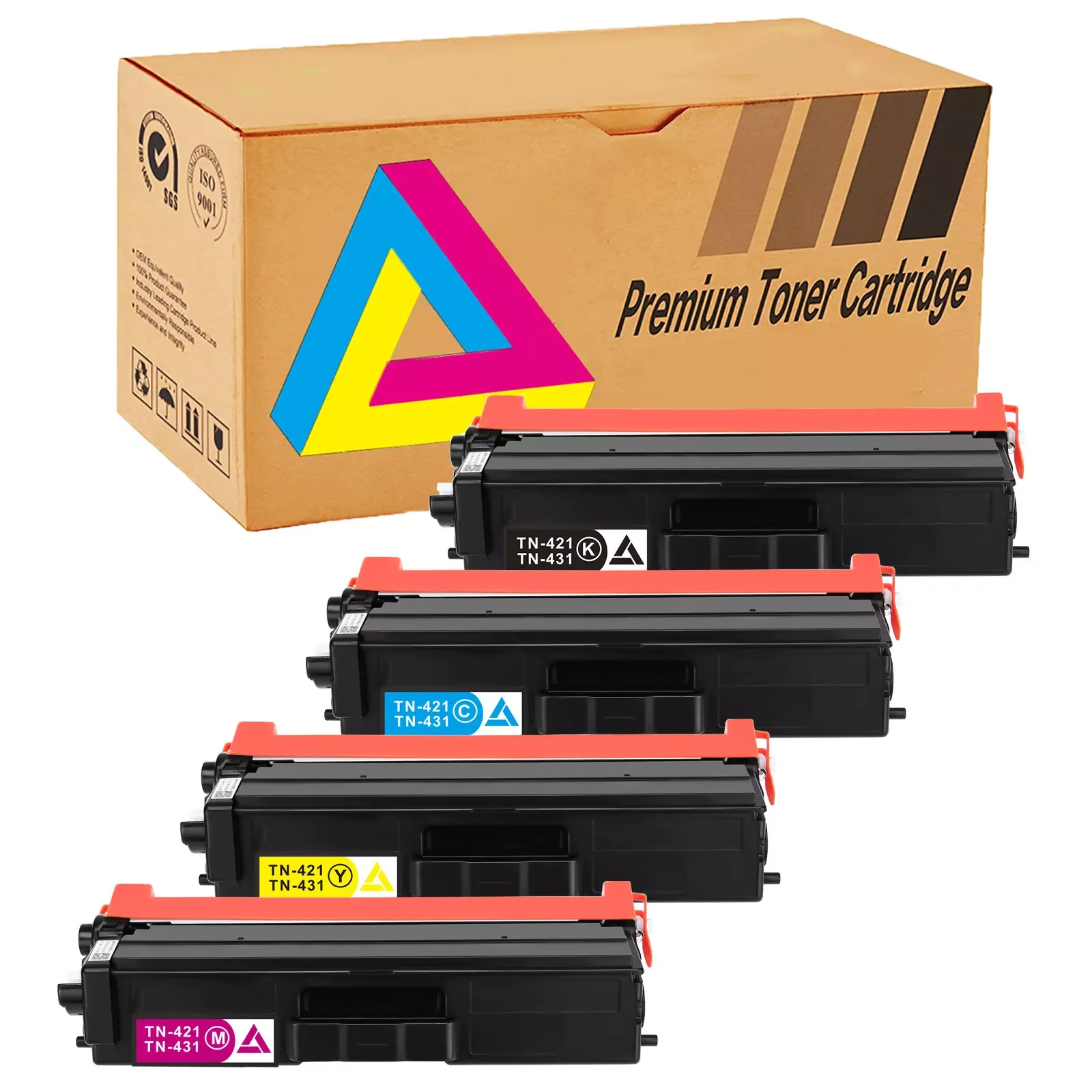 4 Pack TN431 Toner Cartridges for Brother MFC-L8610CDW HL-L8360CDWT HL ...