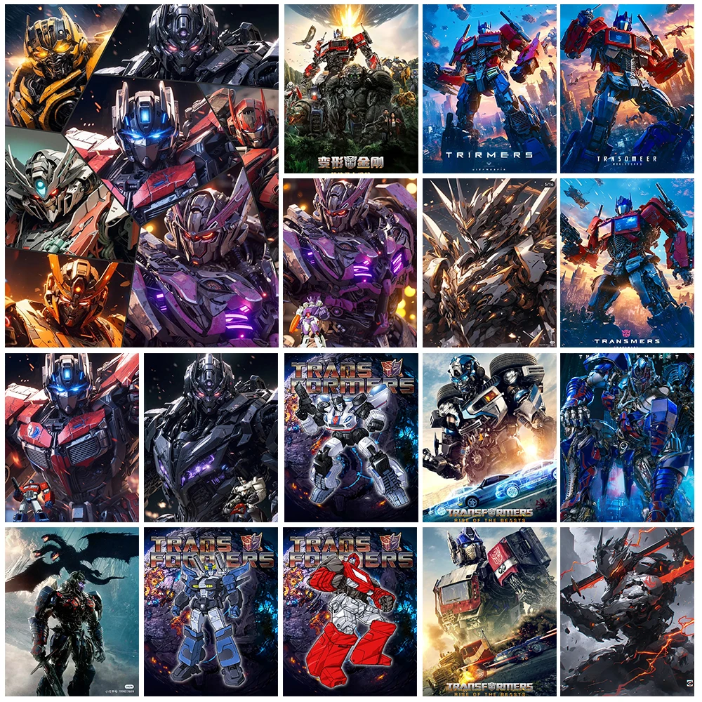 Zipper-Bag-5D-DIY-Transformers-Diamond-Painting-Kit-Car-Sticker-Diamond ...