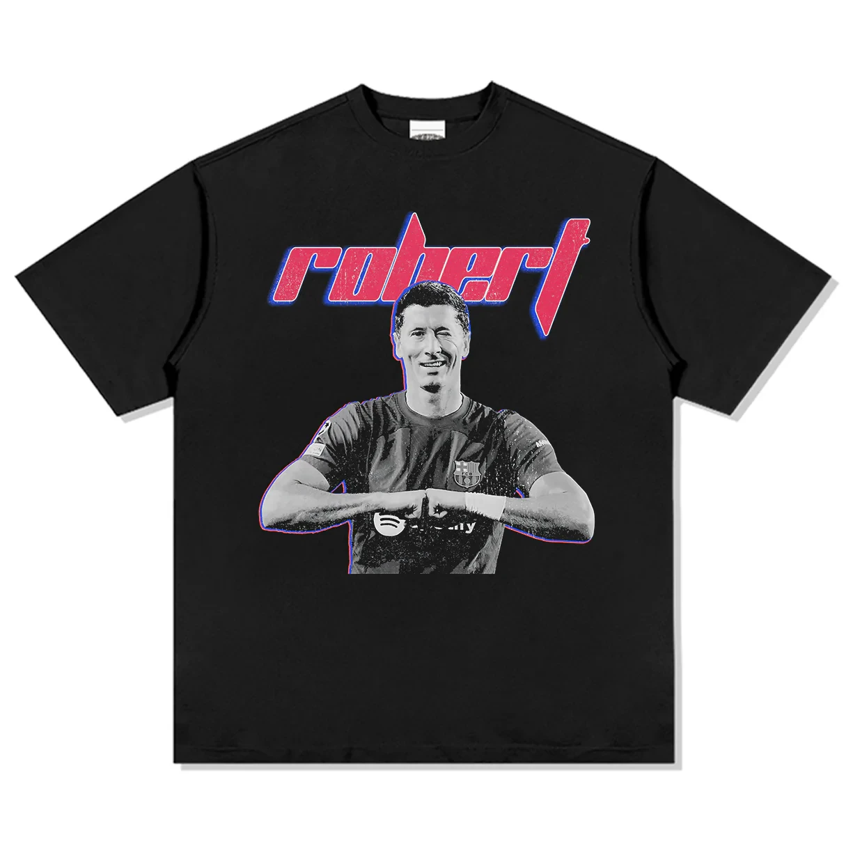 2026 New Robert Lewandowski Printed Pure Cotton Y2K T-shirt Summer ...
