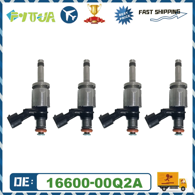 4 Uds inyector de combustible de alta calidad 16600-00Q2A para Renault ...
