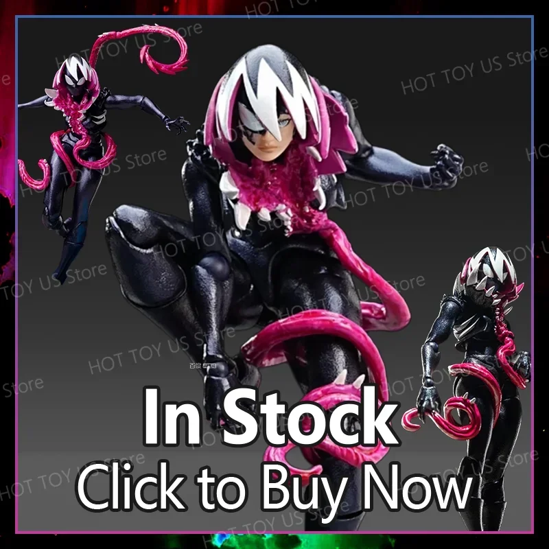 NEW KO KAIYODO REVOLTECH SPIDERMAN GWENOM Anime Action Figures ...