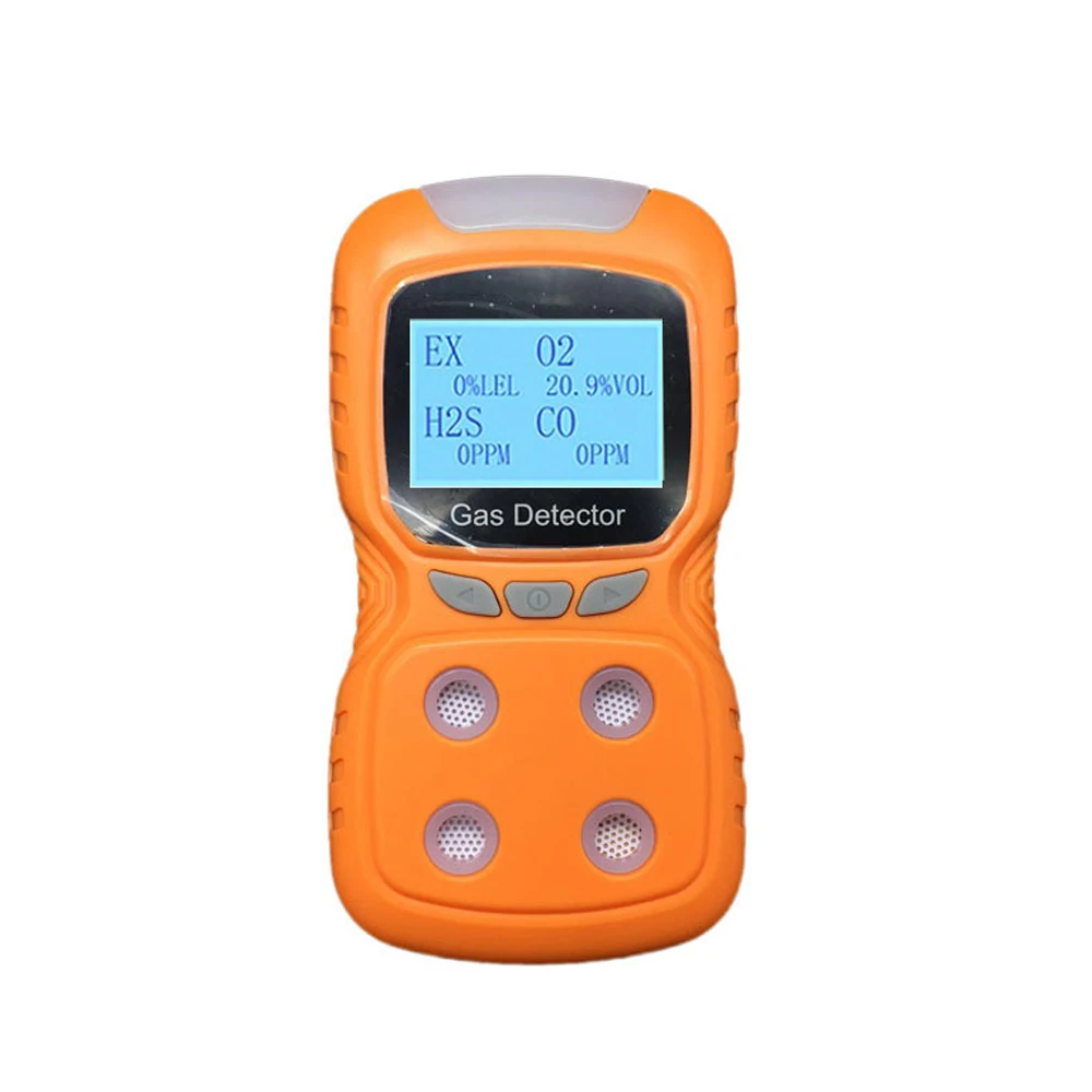 Gas Detector Tester 4 In 1 Co H₂s O₂ Lel Gas Analyzer Rechargeable ...