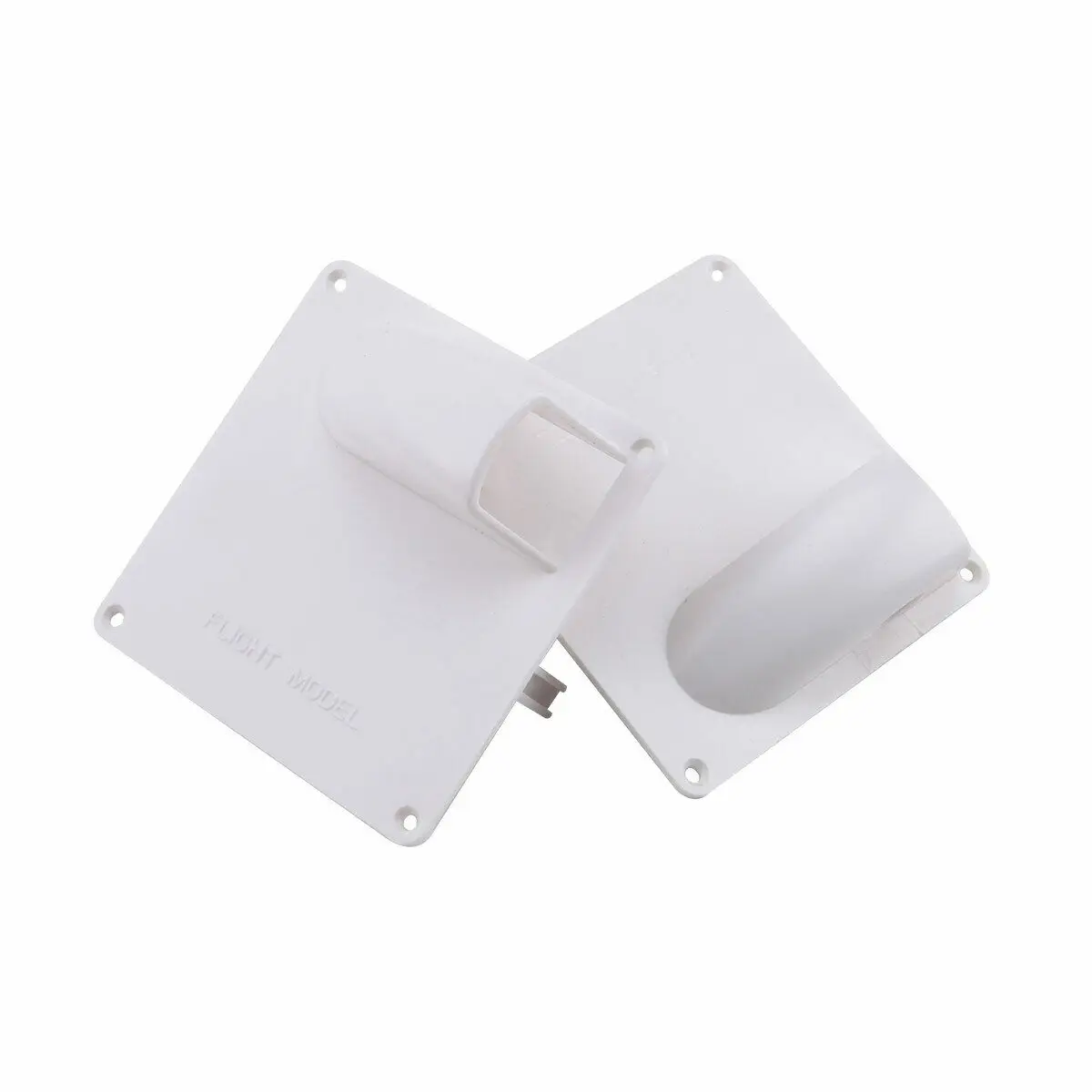 1 Pair Of Plastic White RC Fixed Wing Airplane Servo Covering Plate ...