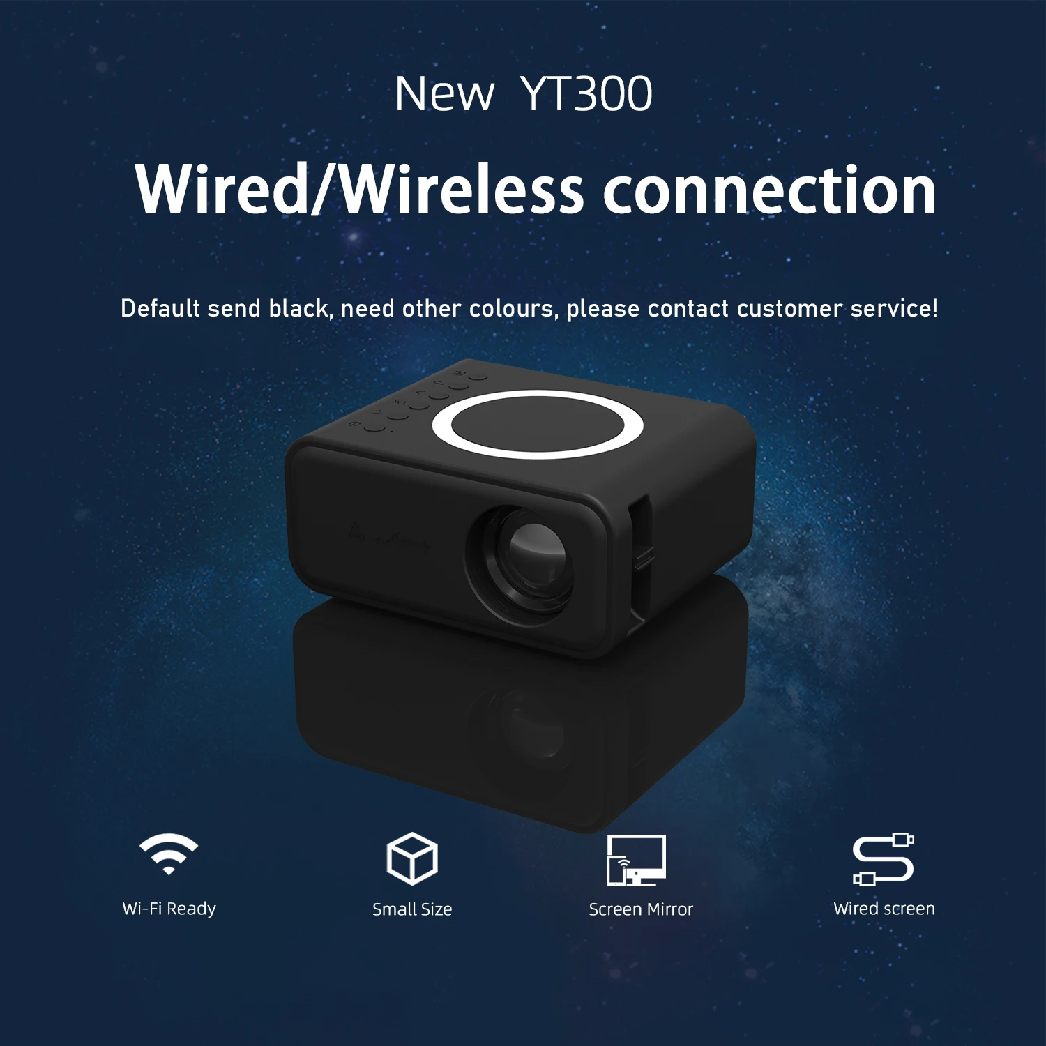 Portable Mini Projector for Home Use Small Home Wireless Mobile Phone ...