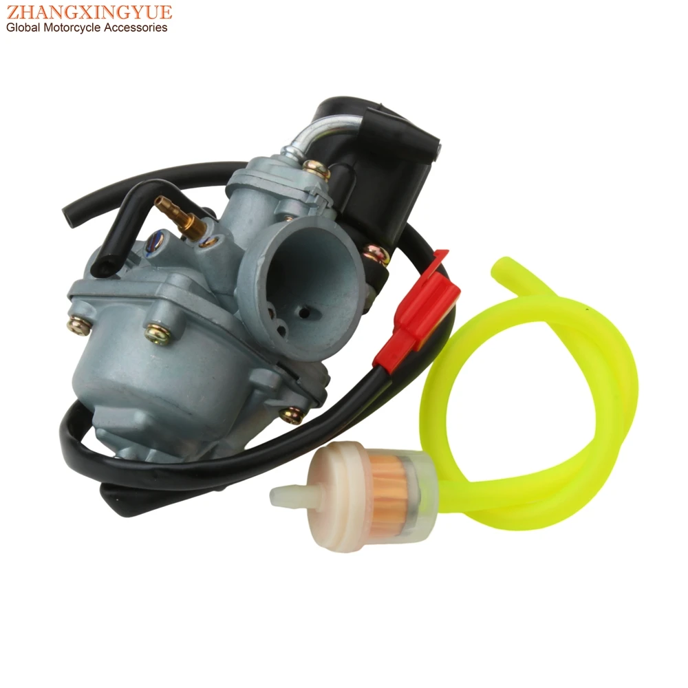 Scooter 19mm Carburetor For Peugeot 50 Citystar Django Jet Force Ludix Speedfight Trekker 50cc 2 ...