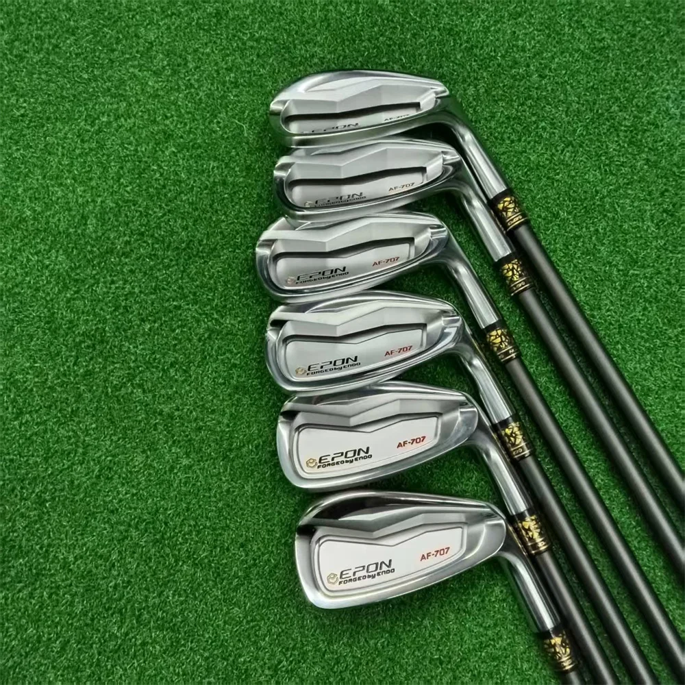 Golf irons A-F-707 silver irons 5.6.7.8.9.p,6pcs with Shaft and Grips ...