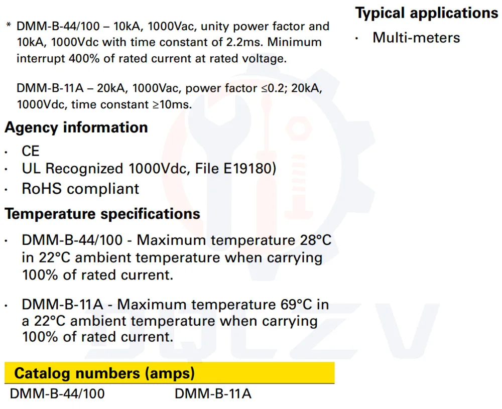 1Db Gyors Hatású Kerámia Biztosíték Dmm-44/100-R Dmm-B-44/100-R Dmm-44/100 Dmm-B-44/100 440Ma ...