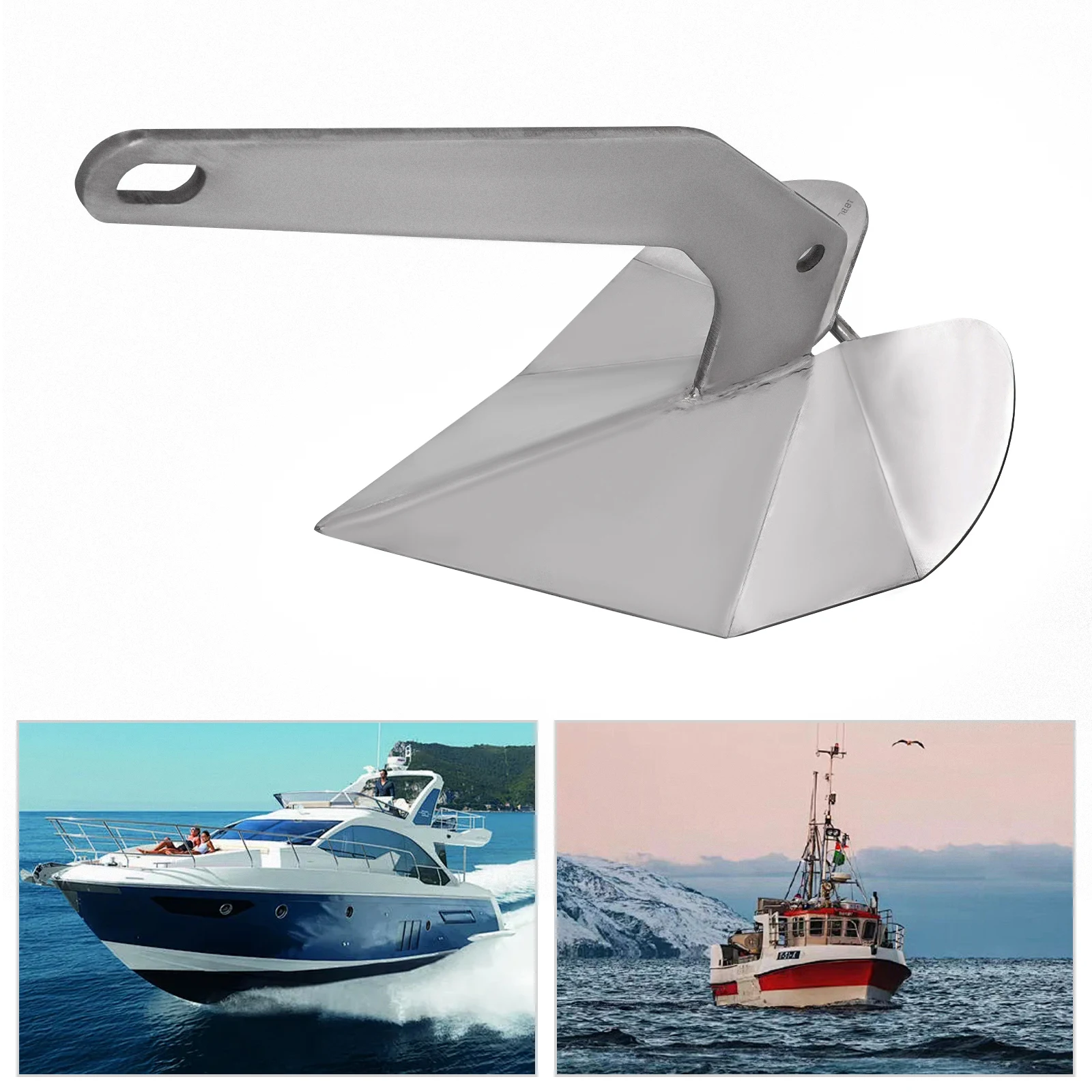 316 Stainless Delta Wing Anchor Heavy Duty Triangular Wing Style – 316 ...