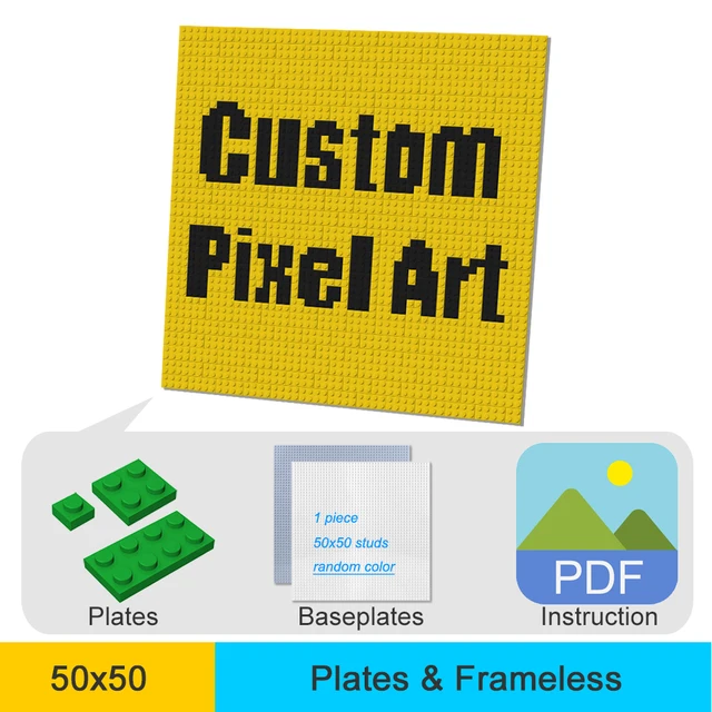 Pixel Art Custom Photo Personal Portrait Pets Kids Mosaic Painting ...