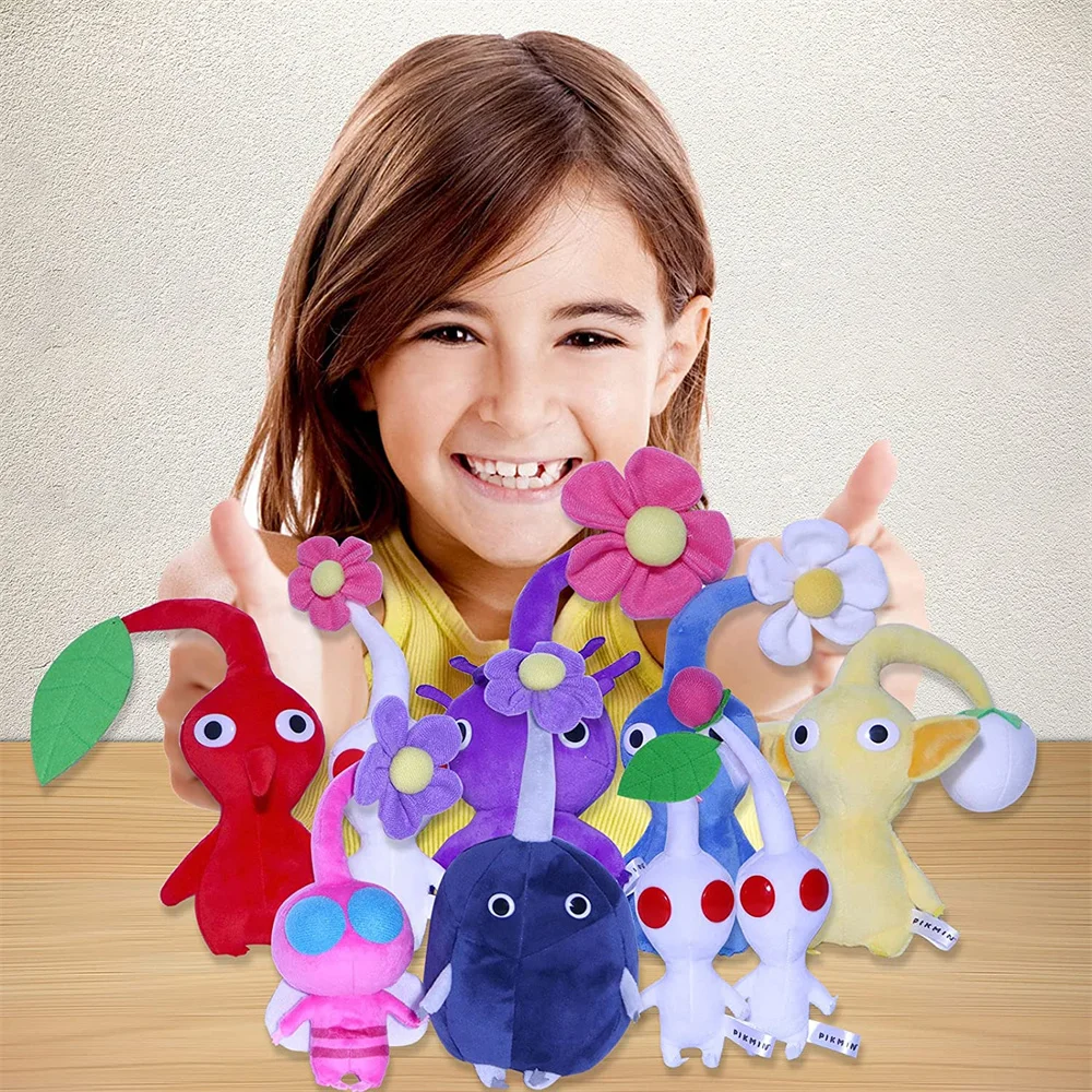 Pikmin Plush Toy Cartoon Game Plushie Olimar Flower Bud Leaf Cute ...