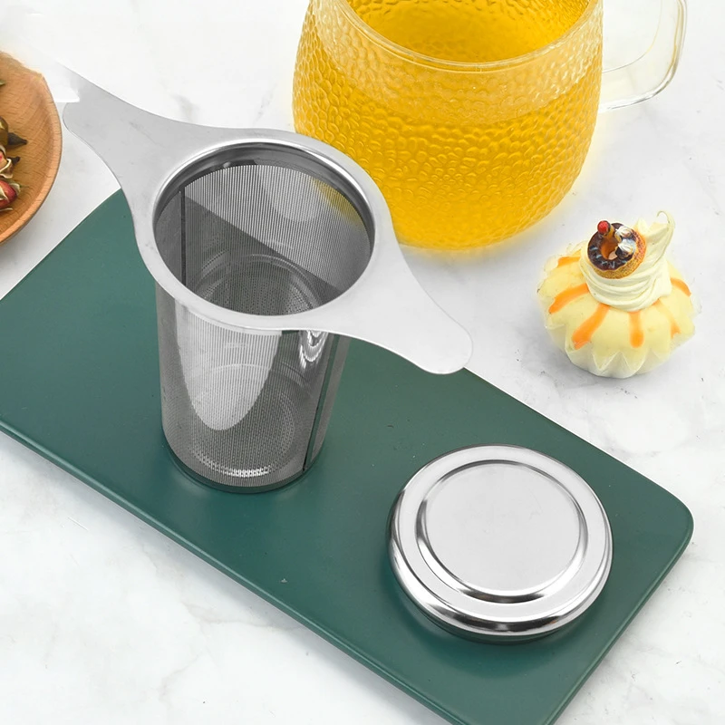 Edelstahl-Tee filter mit Deckel, Tee rückstands werkzeug, Tee tassen ...