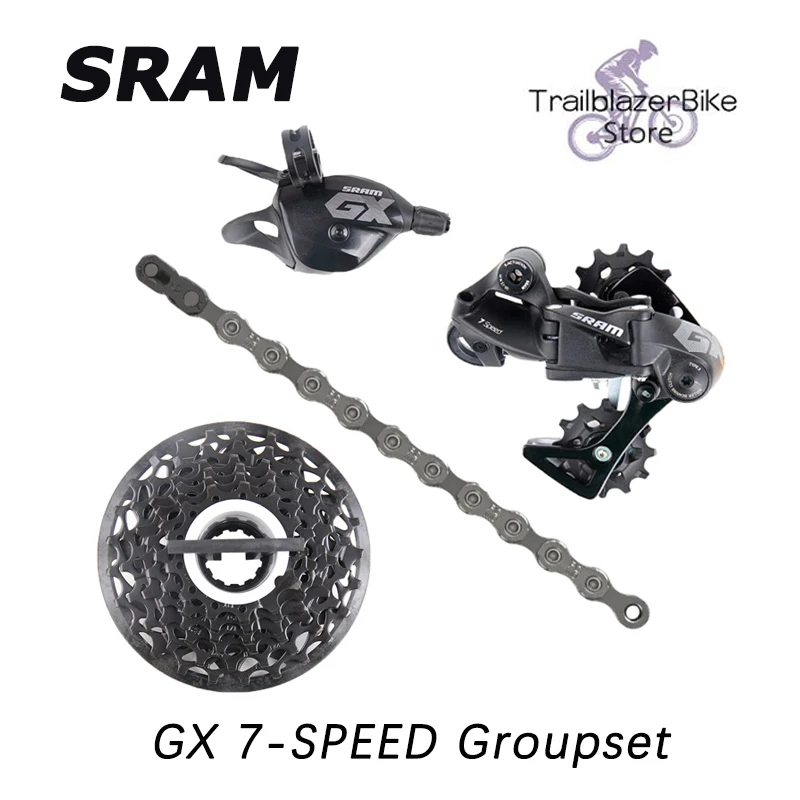 SRAM-GX-7v-MTB-Bike-kit-DH-Downhill-Kit-7-speed-GX-Gear-Shifter-Rear ...