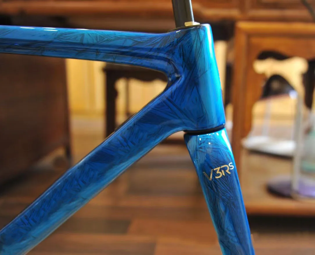 V3rs Blue Ice Frozen Texture Bicycle Frame Carbon Bb86 Road Bike ...