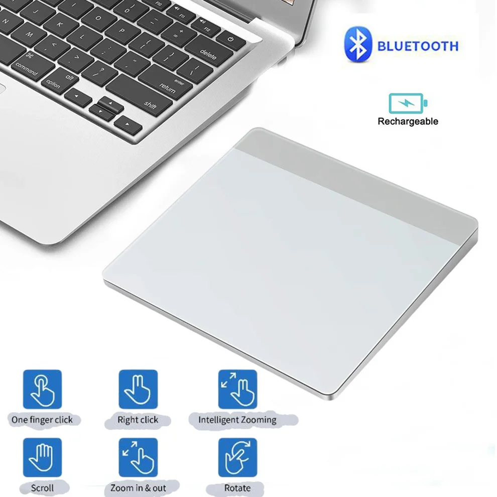 Trackpad-m-gico-recargable-Bluetooth-Touchpad-externo-Trackpad-Multi ...