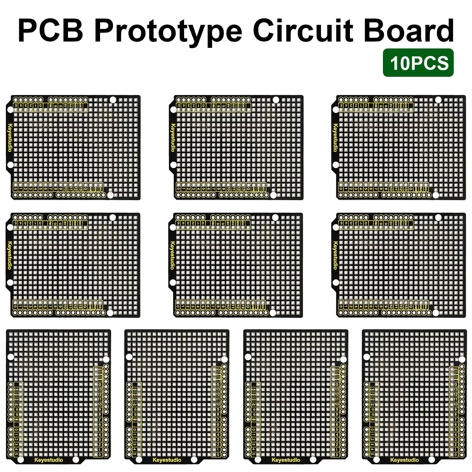 Keyestudio-10PCS-Prototype-PCB-Circuit-Board-For-Arduino-UNO-R3-Shield ...