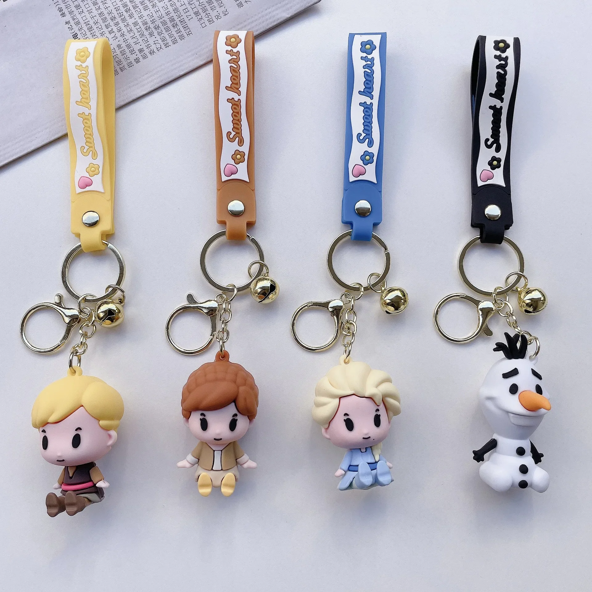 Cartoon-Disney-Movie-Frozen-Keychain-Cute-Anna-Elsa-Olaf-Doll-Pendant ...