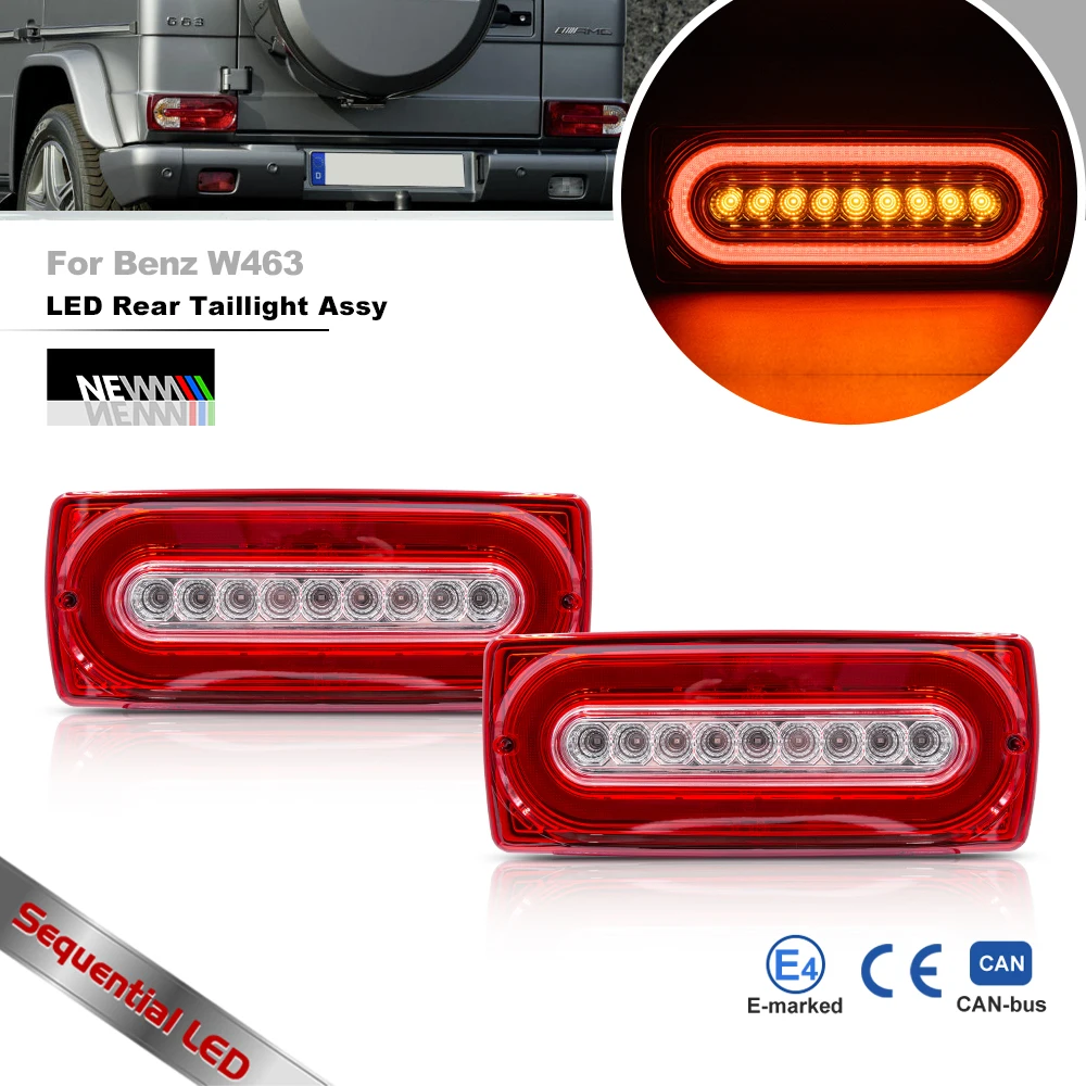 3-in-1 Led Tail Light Kits Led Dynamic Turn Signal, Rear Running Fog ...